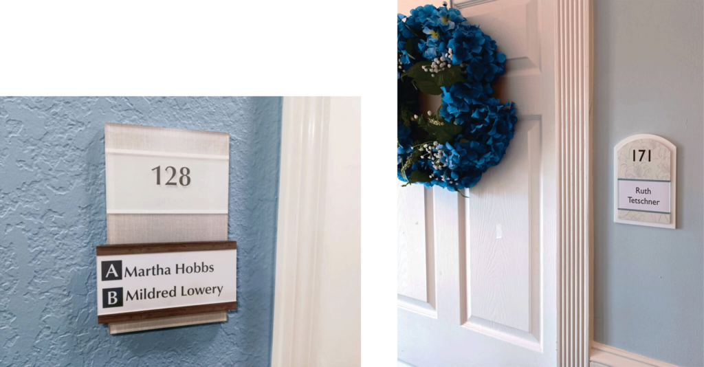 Senior Living Interior Signage - SignSystem