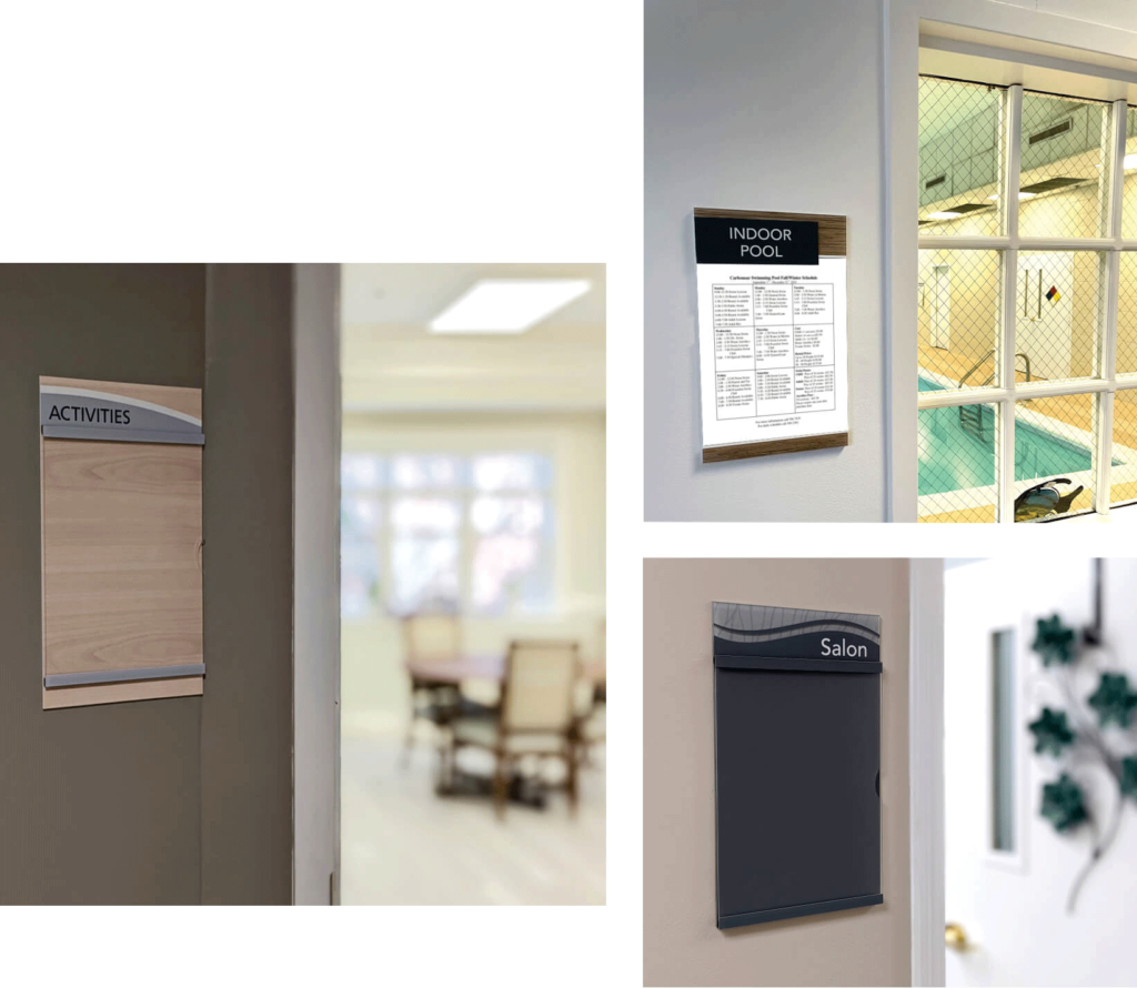 Senior Living Interior Signage - SignSystem