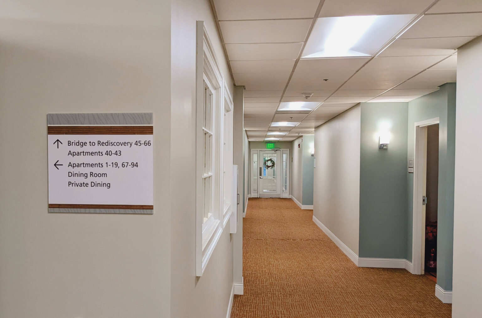 Senior Living Interior Signage - SignSystem