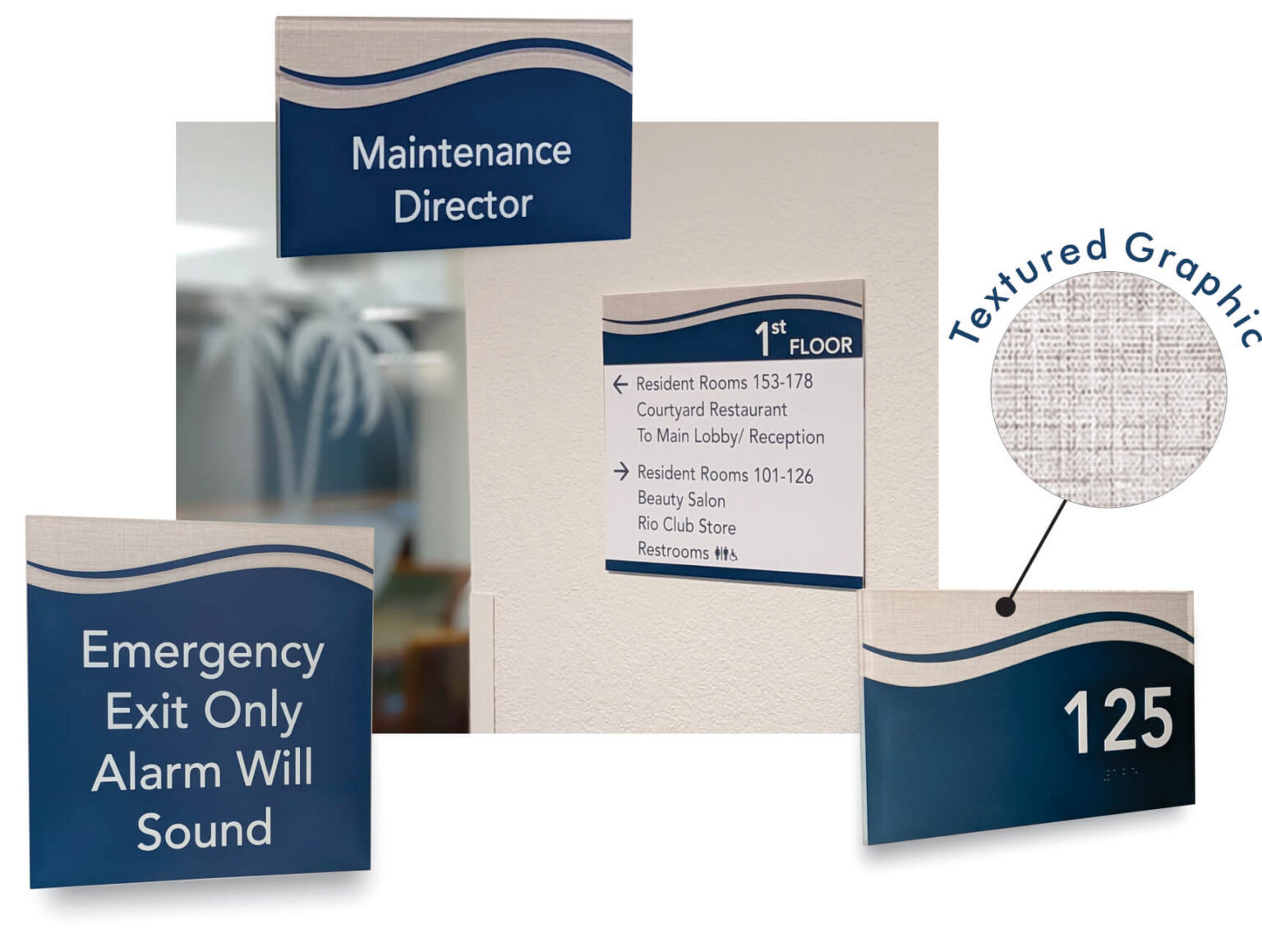 Senior Living Interior Signage - SignSystem